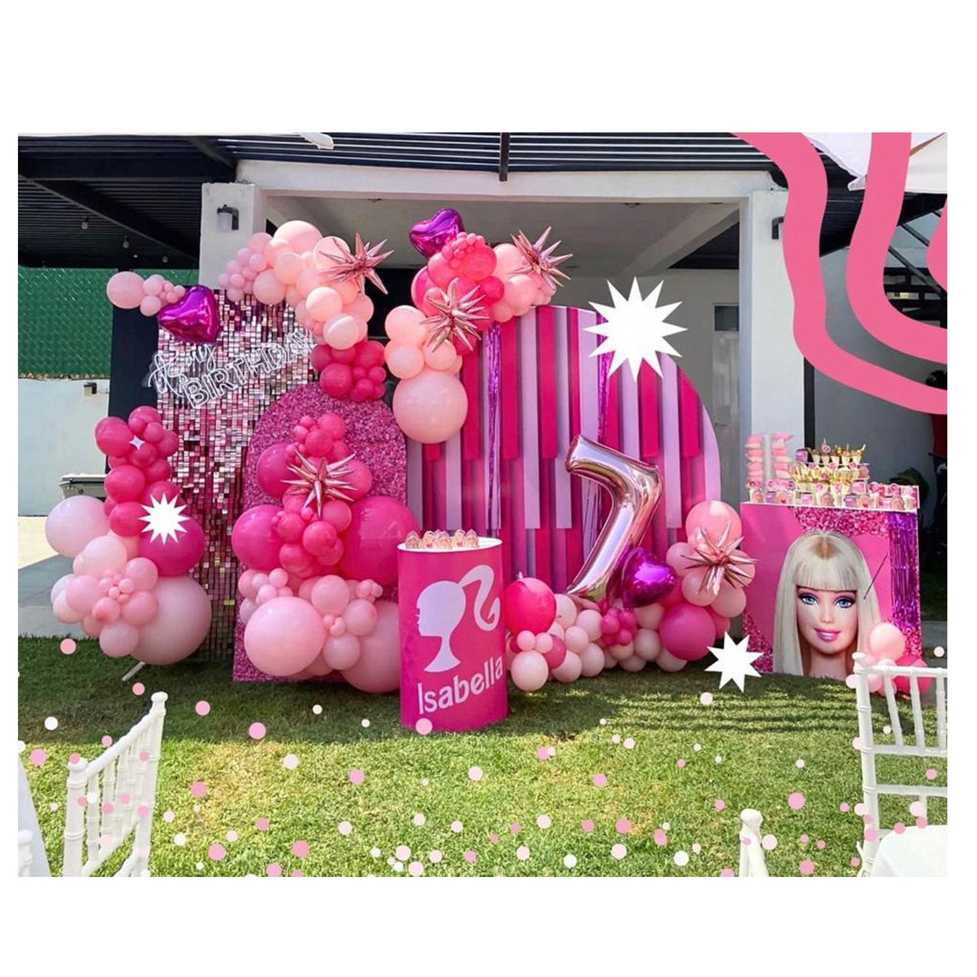 Servicio de BackDrop de globos para Eventos | Sweet Surprise – Sweet ...
